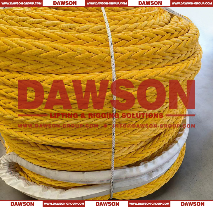DAWSON-MAX HMPE 12 Strands Mooring Rope, Ultra High Molecular Weight ...