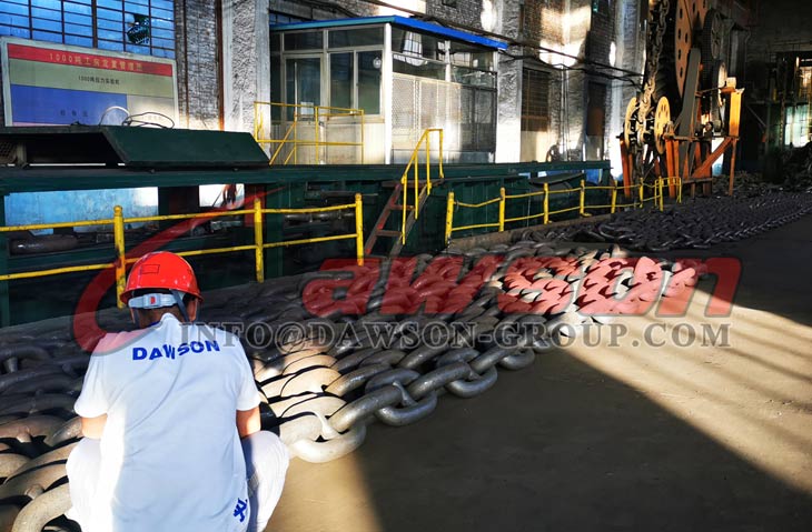 R3 Grade Stud / Studless Offshore Mooring Chain for Offshore Oil Platform, Hot Dip Galvanized or ...