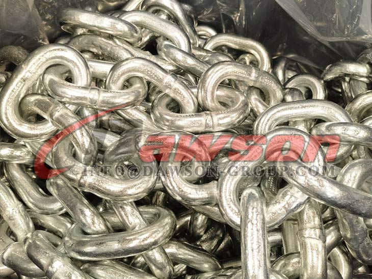 Ordinary 3.2-25.4MM Mild Steel Medium Link Chain, transportation ...