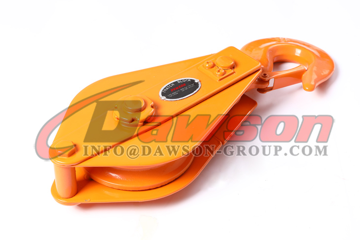 DSPB-F1 Heavy Duty Single Open Hook Pulley for Lifting, Single Wheel ...