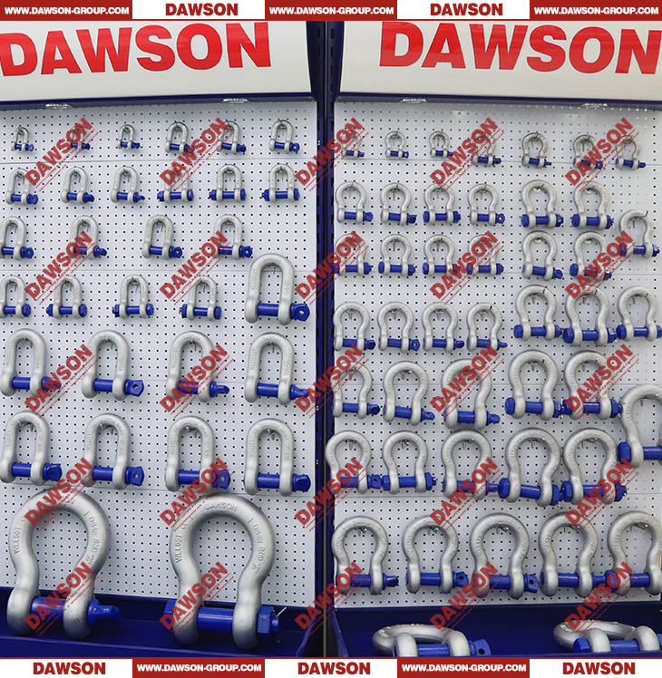 Dawson Brand Hot Dip Galvanized US Type DG2130 Bow Shackle with Safety ...