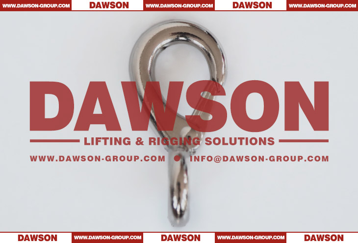 Rigid Eye Snap Hook, 90 degree Fixed Eye Spring Snap Hook - Dawson ...