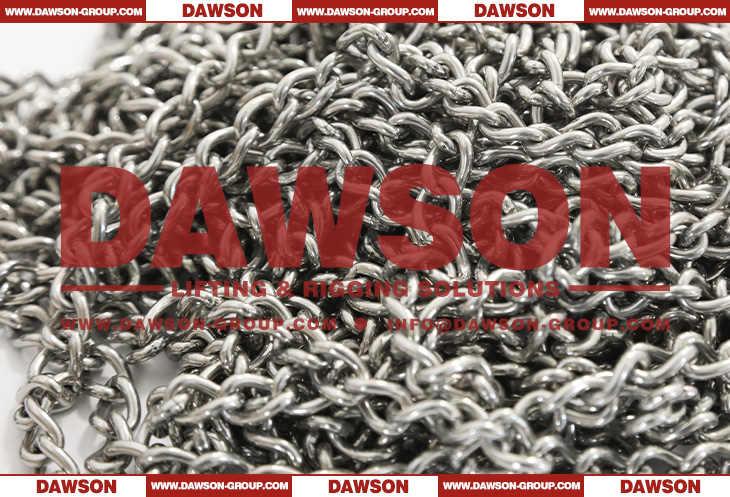 Stainless Steel 316 Twisted Welded Link Chain, SS316 Twist Link Chain ...