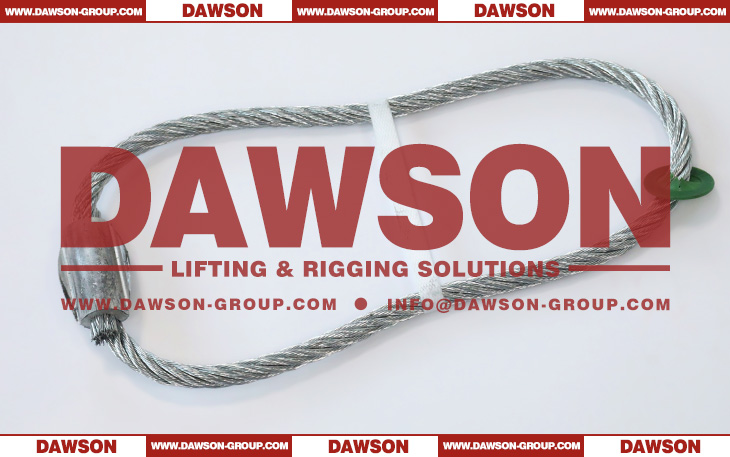 6x19+IWR Galvanized Steel Wire Rope, Cast-in Loop, Lifting Clutch ...