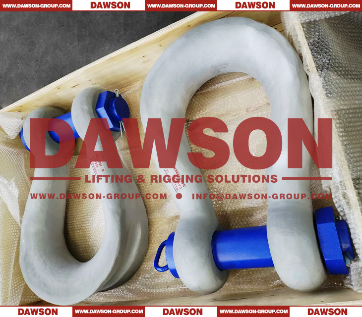 DG2160 Alloy Steel Bolt Type Wide Body Shackle for Synthetic Web Slings ...