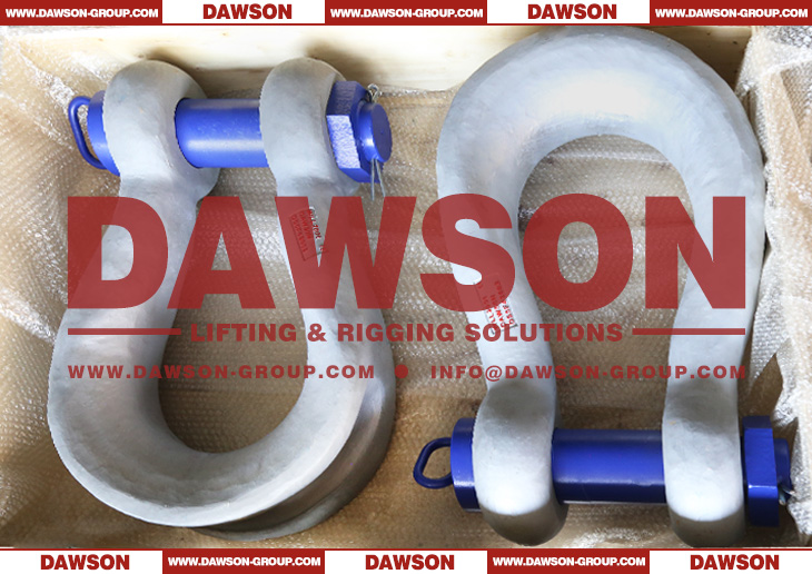 DG2160 Alloy Steel Bolt Type Wide Body Shackle for Synthetic Web Slings ...