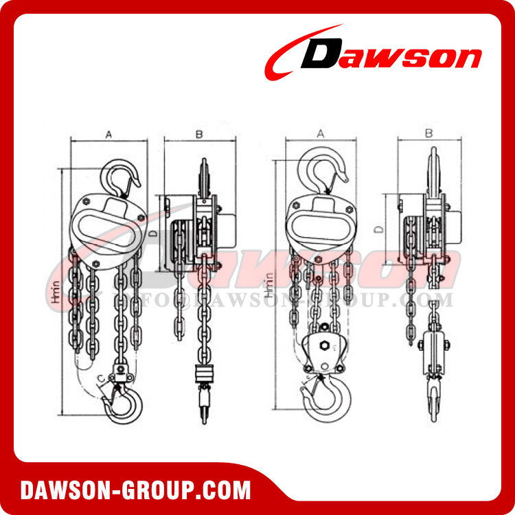 DS-HS-VSS Anti-Rust and Anti-Corrosion Stainless Steel 304 Chain Block ...