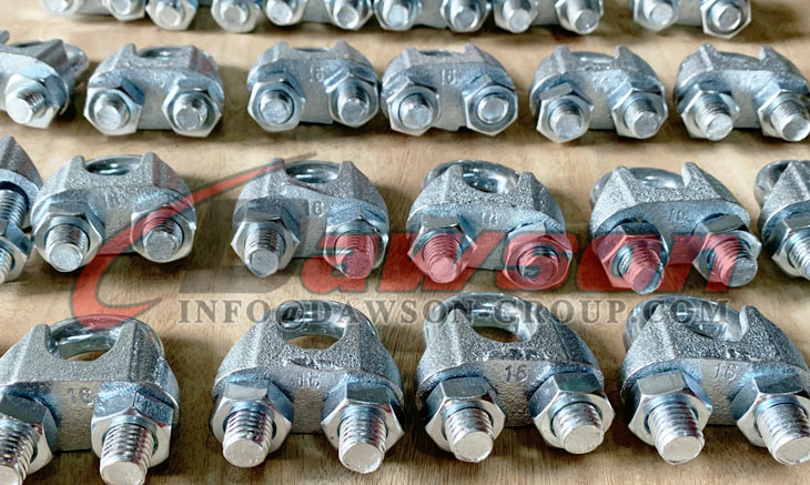 DIN 741 Galv. Malleable Casting Wire Rope Clip, Cast Steel Galvanized ...