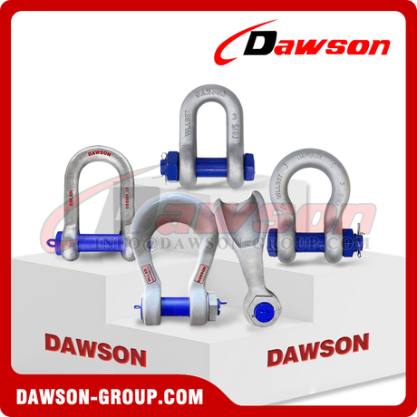 WLL 85T Forged Alloy Steel Chain Shackles, Anchor Shackle with Safety ...