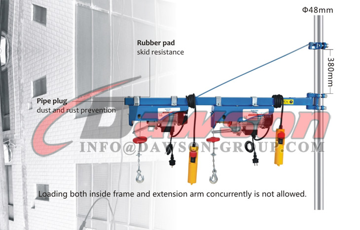 1000kg Steel Rotary Hoist Frame Construction Hoist Frame for Electric ...