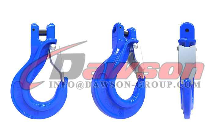 DS1088 G100 Clevis Sling Hook With Cast Latch, Grade 100 Clevis Hook ...
