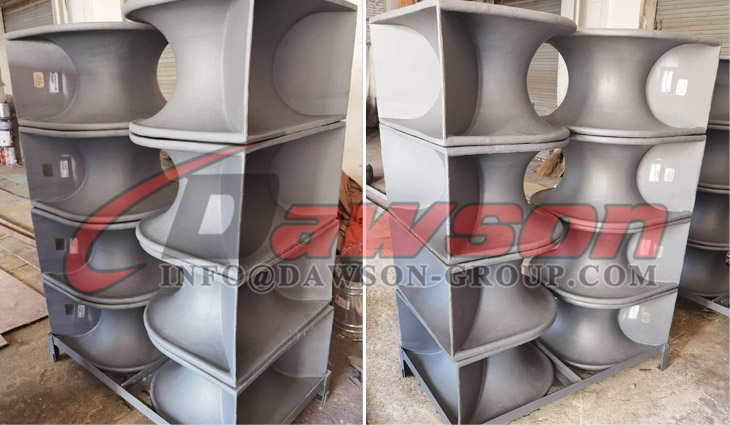 DIN 81915 Deck Mounted Panama Chock Type C, ship chock, cast closed ...