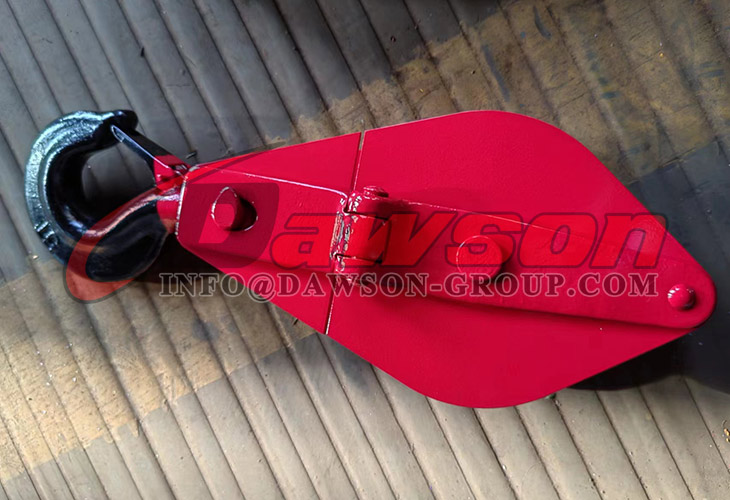 DSPB-F1 Heavy Duty Single Open Hook Pulley for Lifting, Single Wheel ...