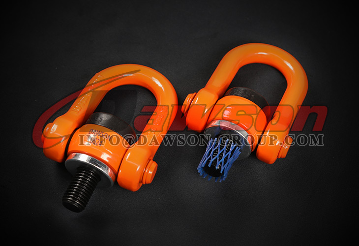 DAWSON UNC & Metric Thread Double Swivel Shackle G80 Swivel Hoist Ring ...