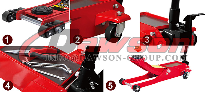 DS820028 2Ton Professional Low Profile Garage Jack, 2000kg Garage Jack ...