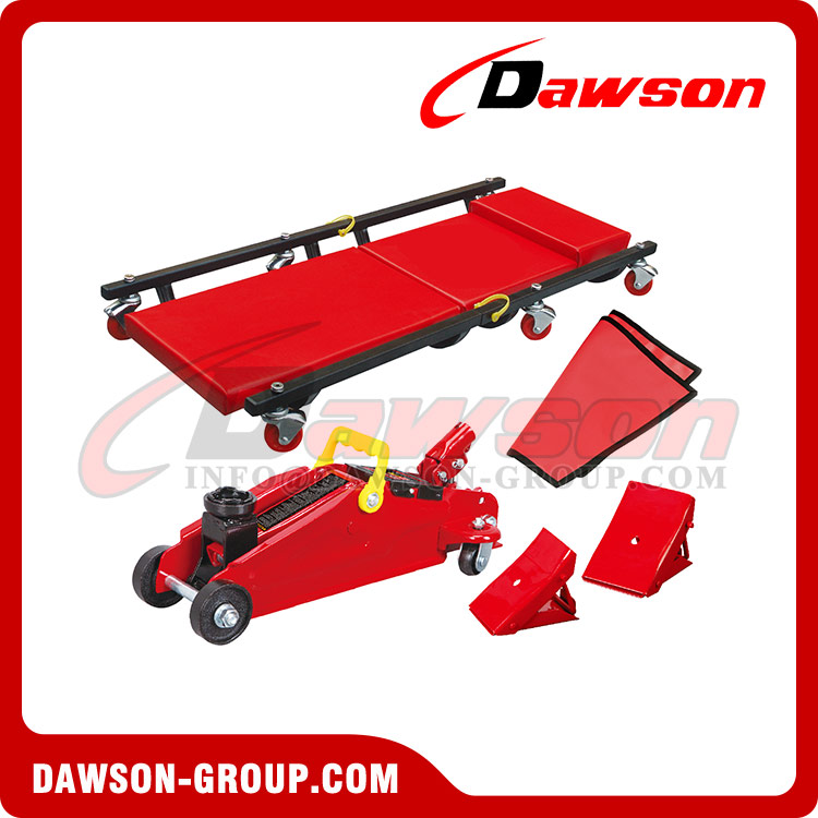Combination Kit, Trolley Jack, Foldable Jack Stand, Wheel Chocks ...
