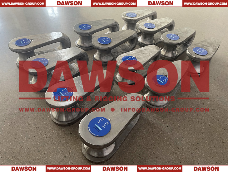 Stainless Steel Mandal Fairlead Shackle with Roller, Hot Dip Galvanized ...