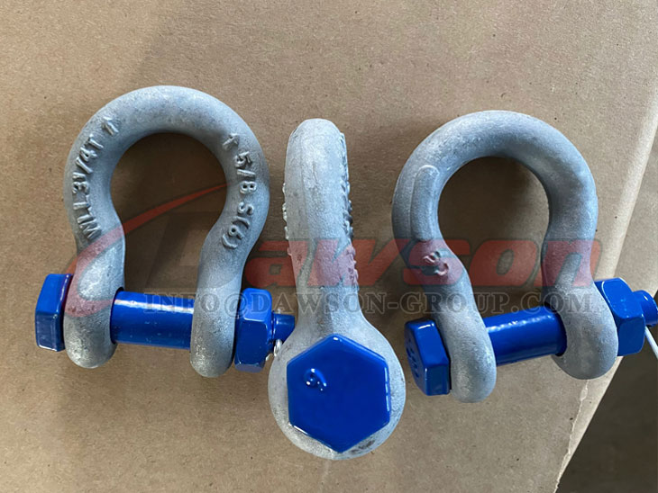 S6 Special Bow Shackle with Long Body, Grade 60 Bolt Type Anchor ...