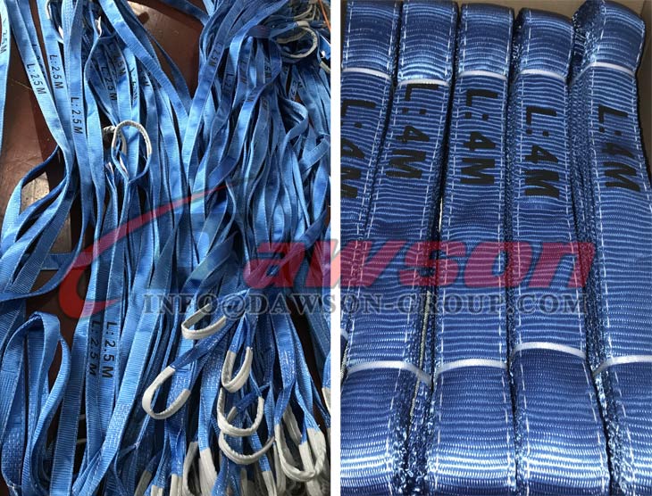 WLL 8 Ton Polyester Webbing Slings, 8000kg Flat Webbing Lifting Slings ...