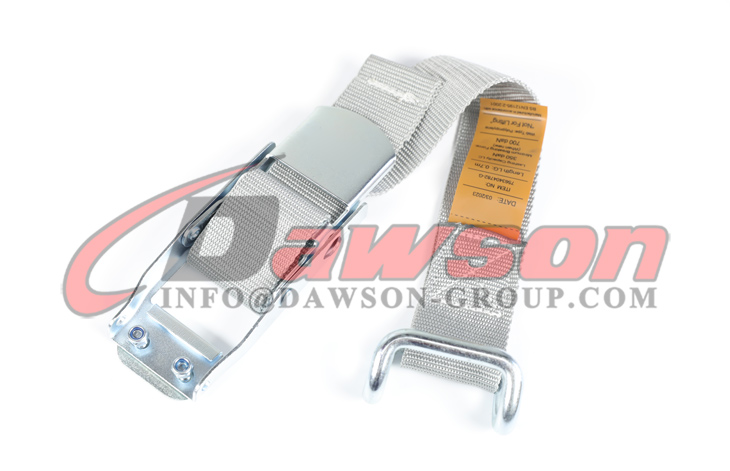 BS EN12195-2 45MM LC 300daN Black Gray Overcenter Buckle Straps with ...