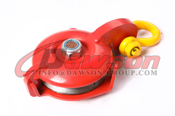 Malleable Iron Shell Block For Manila Rope Double Sheave With Shackle ...