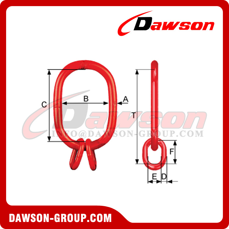 DS940 NBR 16798 and EN 1677-4 Standards G80 Master Link Assembly for ...