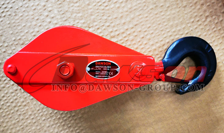DSPB-F1 Heavy Duty Single Open Hook Pulley for Lifting, Single Wheel ...