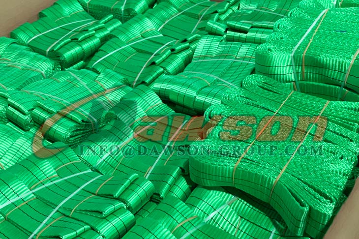 Polyester One Way Slings for Lifting, Crane Lifting Slings, Disposable ...