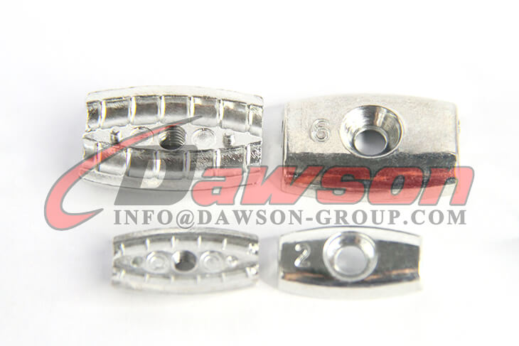 Zinc Plated Egg Shaped Wire Rope Clip, Electric Galvanized Steel Oval ...