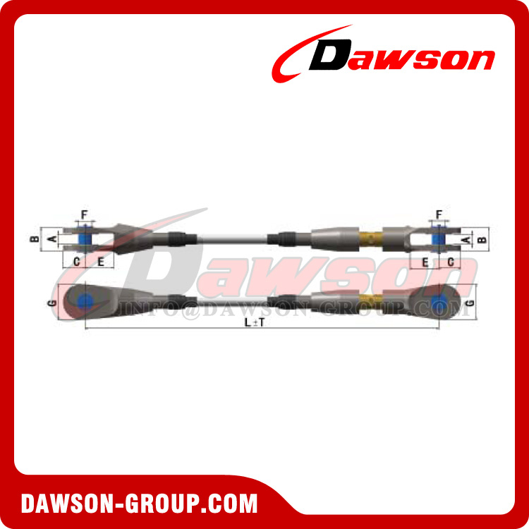 Jaw & Jaw Double Direction Screw Type Hot Cast Anchor, Fork Lug Double ...