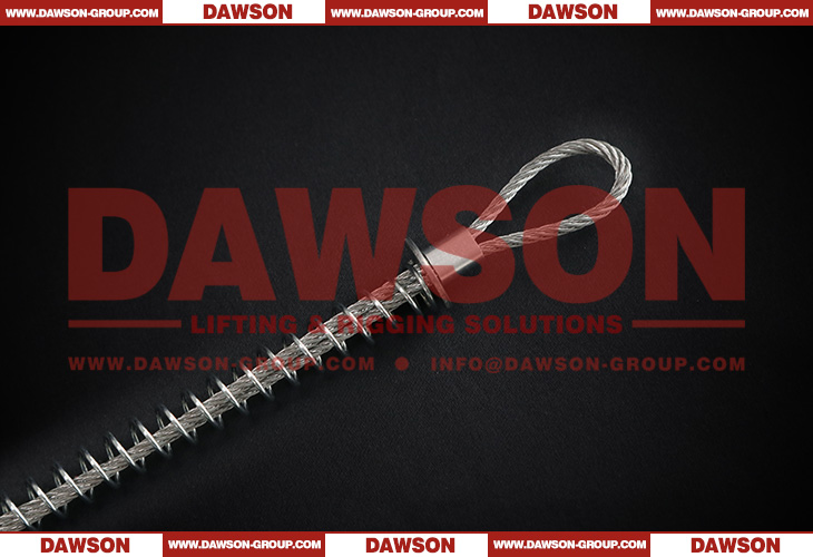 DAWSON Galvanized Carbon Steel Rust and Corrosion Resistant Whipcheck Safety Cable Hose to Hose ...
