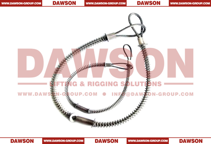 DAWSON Galvanized Carbon Steel Rust and Corrosion Resistant Whipcheck Safety Cable Hose to Hose ...