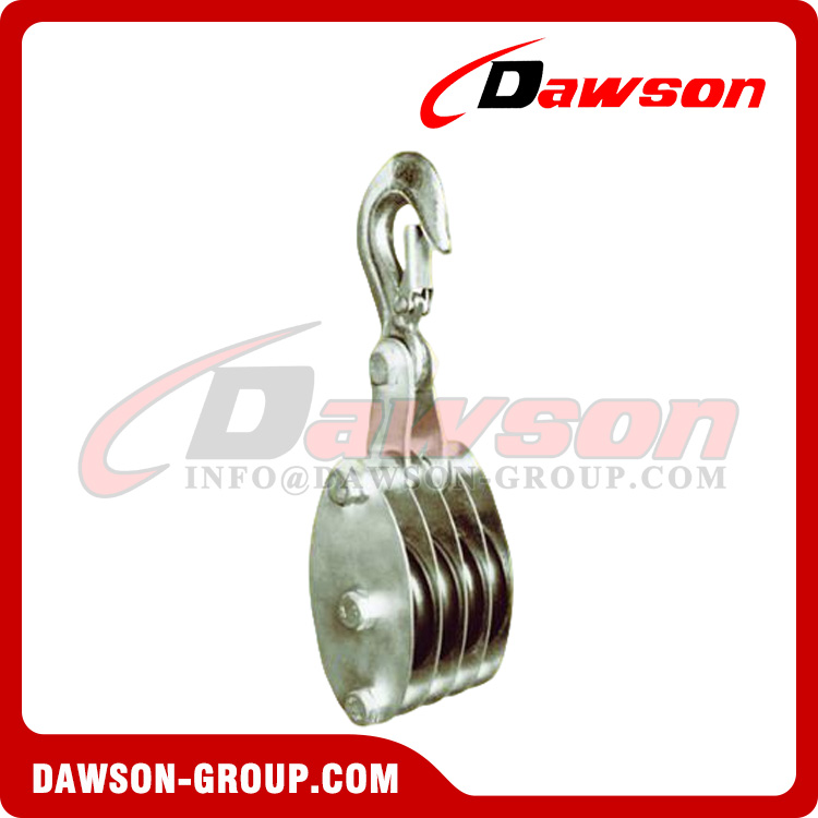 DS-B203 4-Wheel Rope Pulley Hoist, Lifting Pulley Block - Dawson Group ...