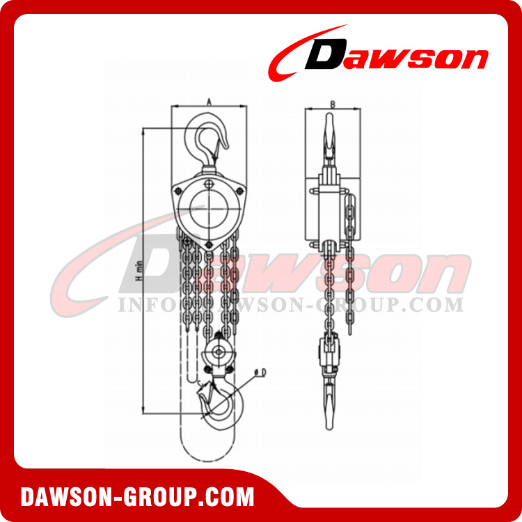 0.5T 1T 2T 3T 5T 7.5T 10T 20T Totally Enclosed Explosion - proof Chain ...