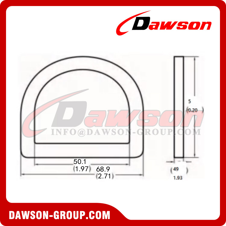 DSJ-3019 Full Body Harness Accessories D-Ring, Sheet Steel Safety ...