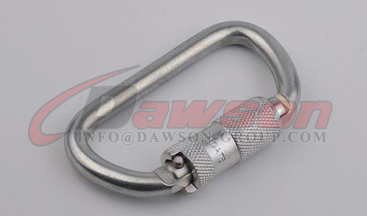 DSJ-1065 30KN High Quality Cold Formed Steel Self-Locking Carabiner ...