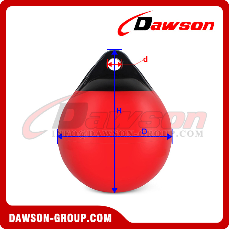 DAWSON Boat Fender Ball Round Anchor Buoy, Boat Buoy Ball Vinyl ...