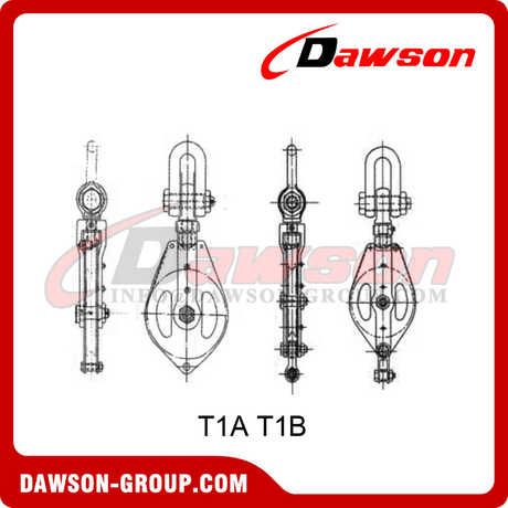 JIS F3427 Steel Cargo Blocks, Bearing Type Single Sheave Block - Dawson ...