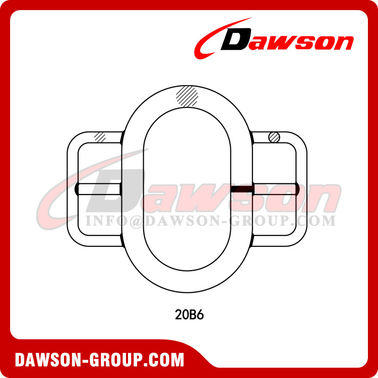 DS567 G80 20B6 28B7 32B6 Forged Steel Liftboat Master Link with Handles ...