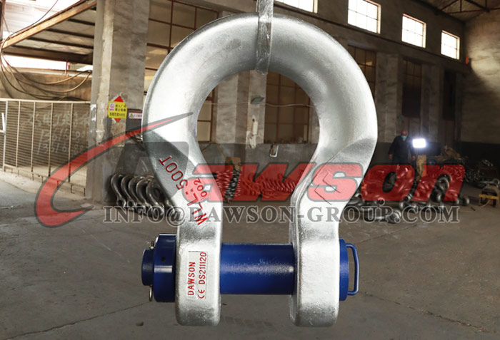 DG2160 Alloy Steel Bolt Type Wide Body Shackle for Synthetic Web Slings ...