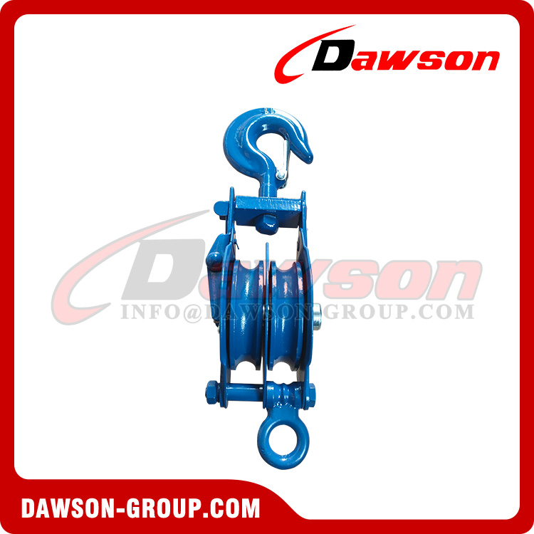 Open Type Pulley Block Double Sheave With Hook, double sheave block ...