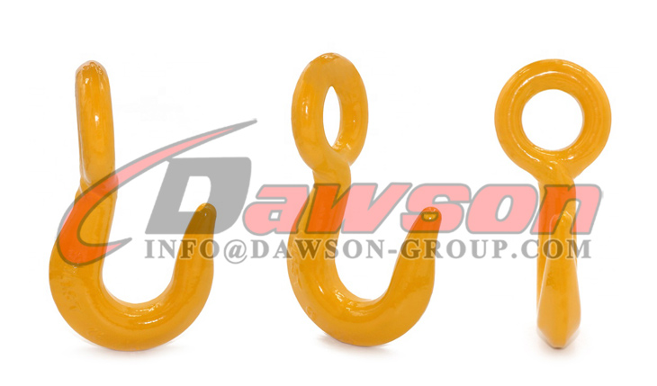 G80 / Grade 80 Round Carbon Steel Reverse Eye Hook for Lashing and ...