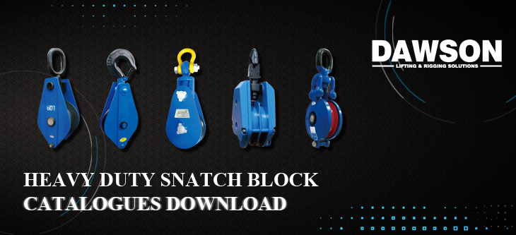DAWSON Heavy Duty Snatch Block, Lifting Pulley Blocks, Wire Rope Pulley ...