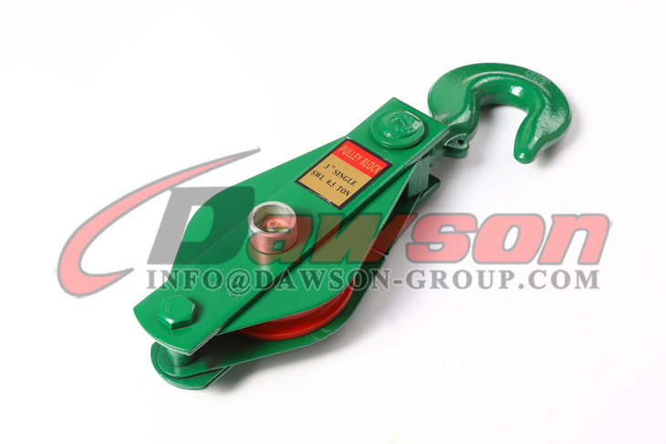 DSPB-F1 Heavy Duty Single Open Hook Pulley for Lifting, Single Wheel ...