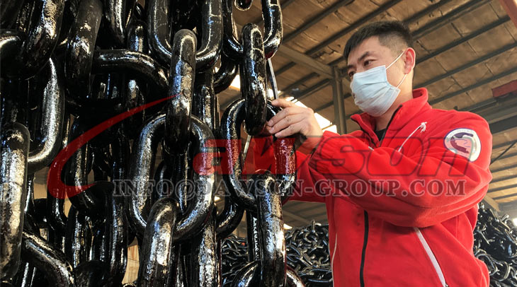 19MM Grade U2 Grade U3 Anchor Chain Cable, Stud Link Marine Anchor ...