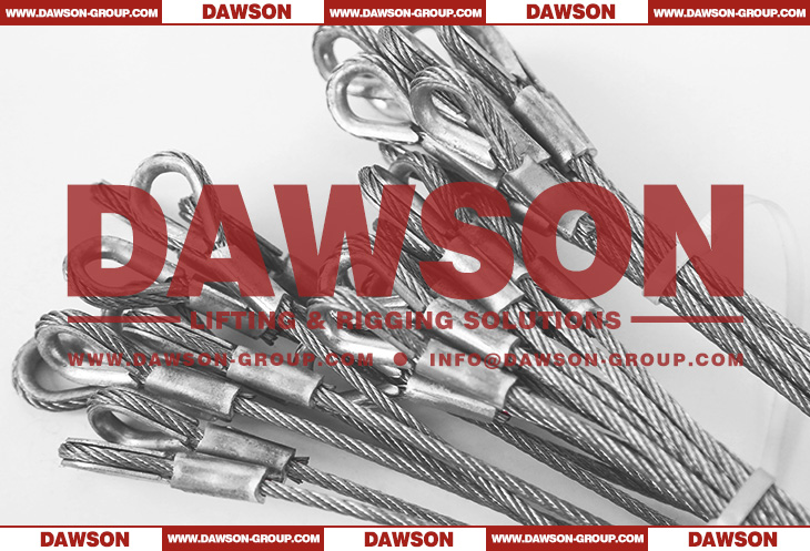 WS82-TTH Tapered Eye Splice Wire Rope Slings - Dawson Group Ltd ...