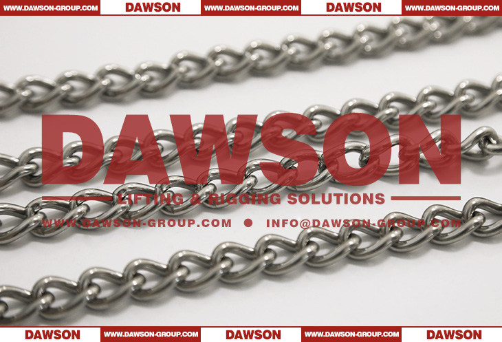 Stainless Steel 316 Twisted Welded Link Chain, SS316 Twist Link Chain ...