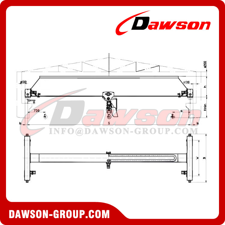 DS-QD Explosion-proof Air Block 1 Tonne - 10 Ton, Pneumatic Crane ...