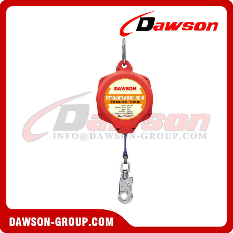 DS-HE-10N, DS-HE-12N, DS-HE-15N Nylon Vertical Retractable Lifeline ...