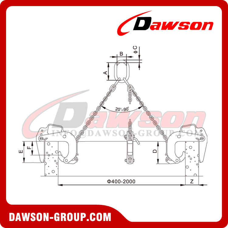 Concrete Vertical Pipe Lifting Clamp, Pipe Clamp, Concrete Pipe Lifting ...